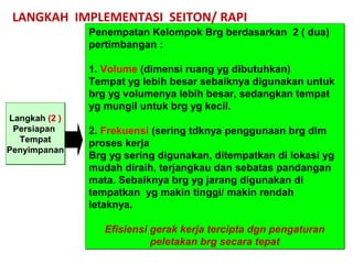 Teknik Implementasi 5 s 5r seiton | PPT