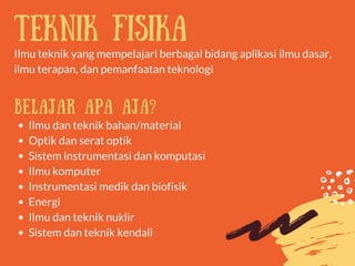 Presentasi Tekkim, Bioproses, Tekfis, SITH, dan Pertanian | PDF