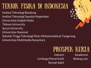 Presentasi Tekkim, Bioproses, Tekfis, SITH, dan Pertanian | PDF