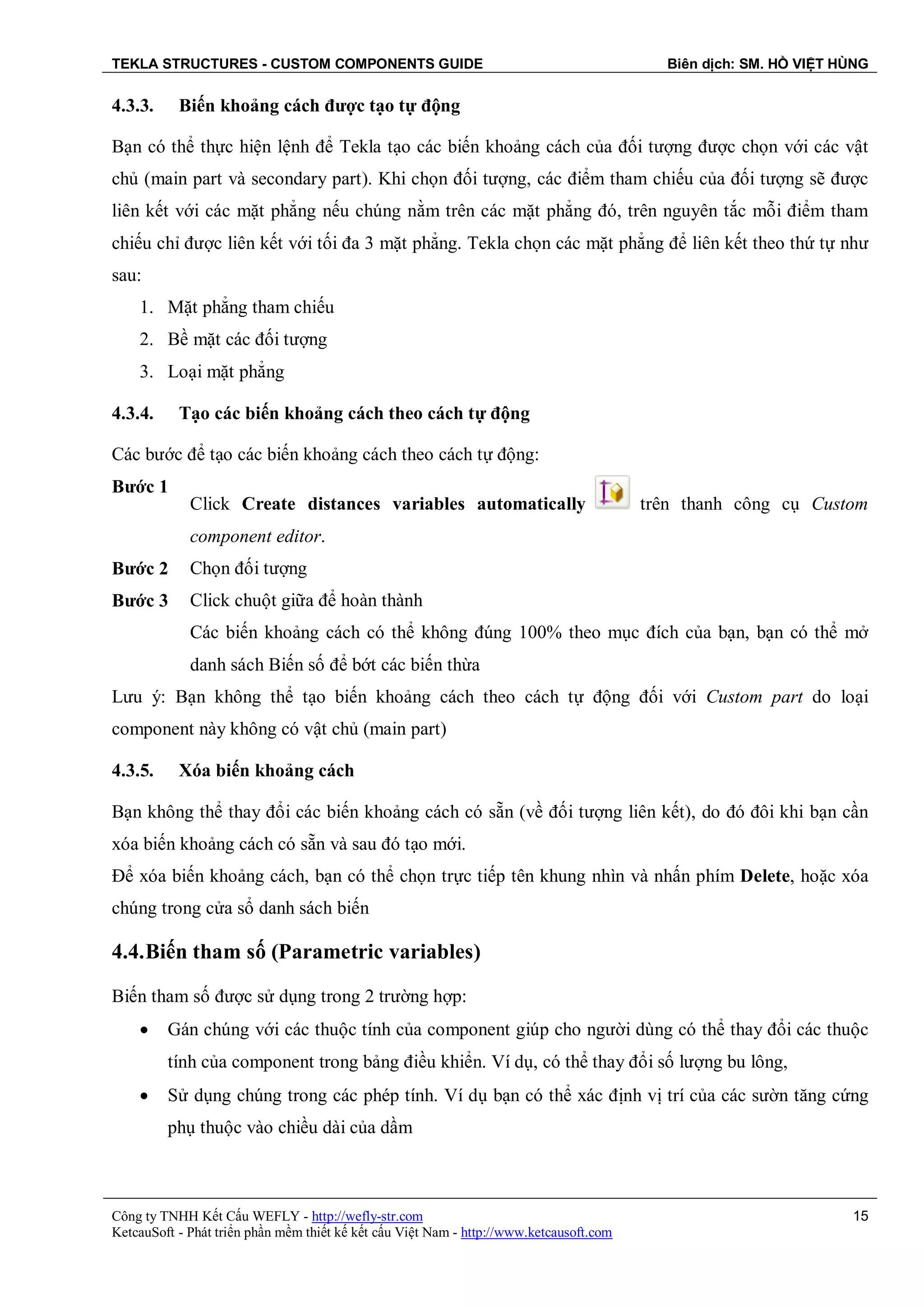Tekla - Custom Components | PDF