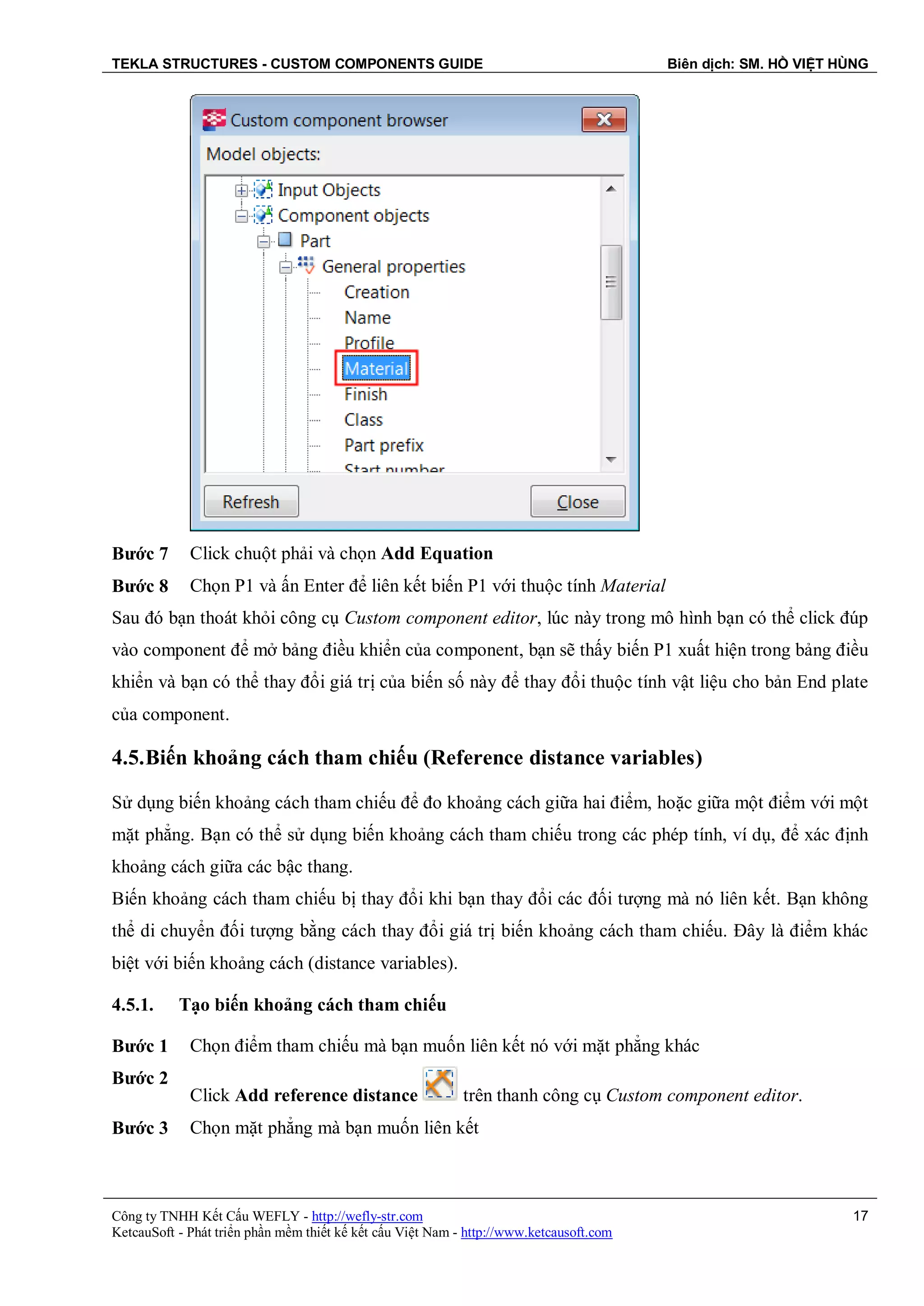 Tekla - Custom Components | PDF