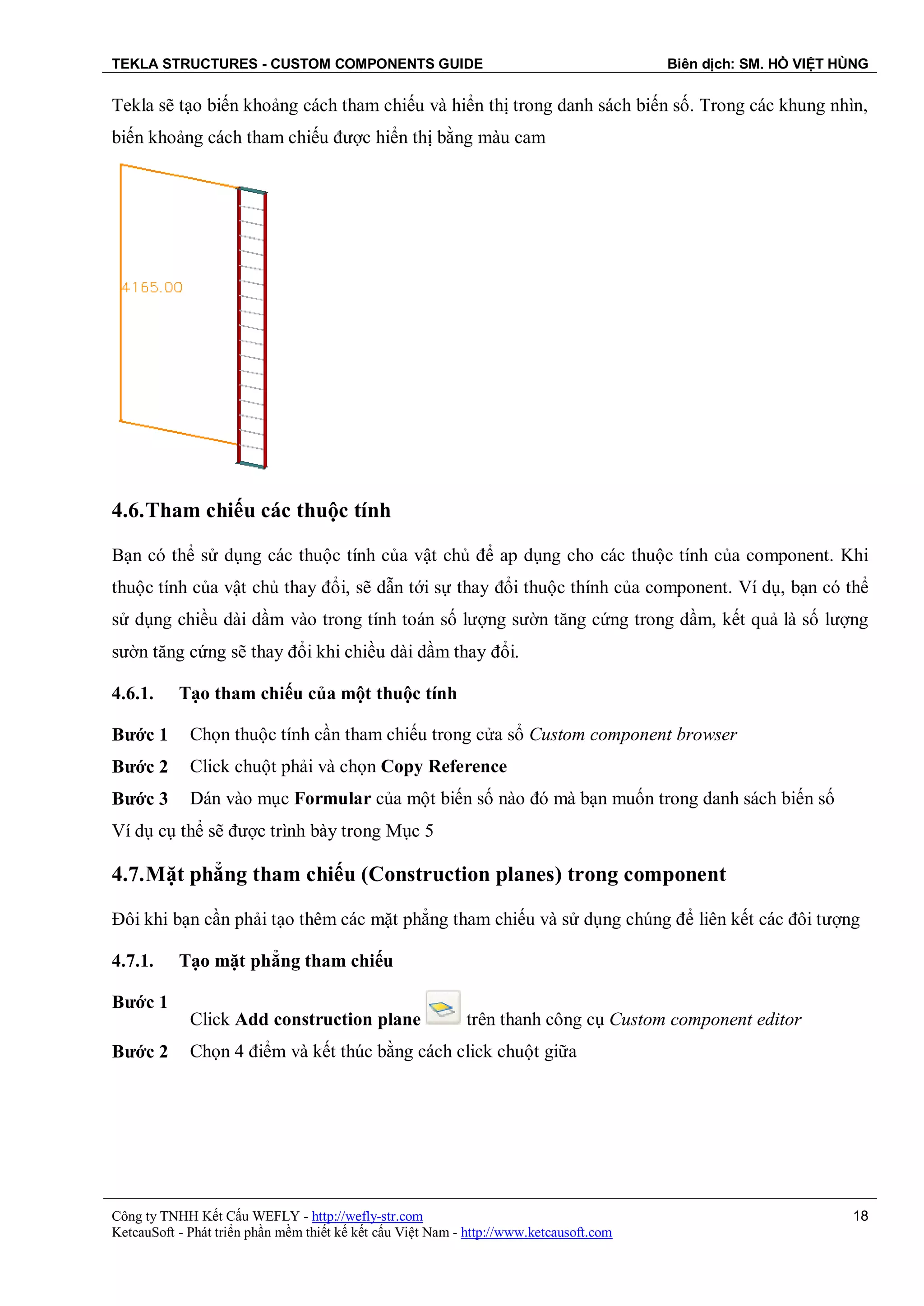Tekla - Custom Components | PDF