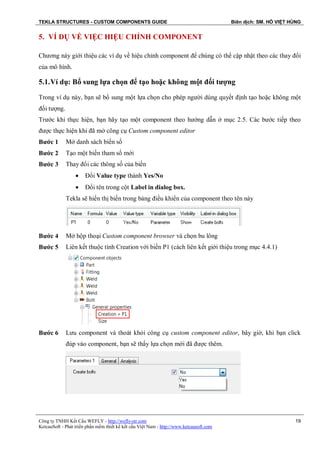 Tekla - Custom Components | PDF
