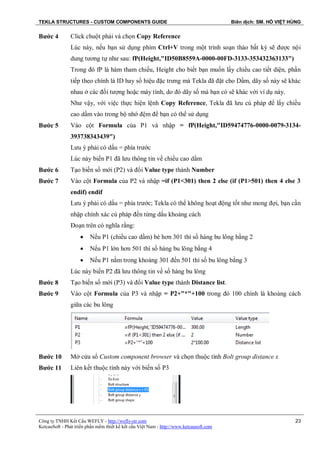Tekla - Custom Components | PDF