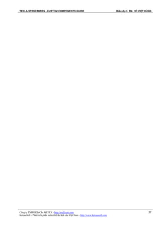 Tekla - Custom Components | PDF