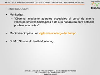Monitorización en tiempo real de estructuras y taludes de la Red Foral ...