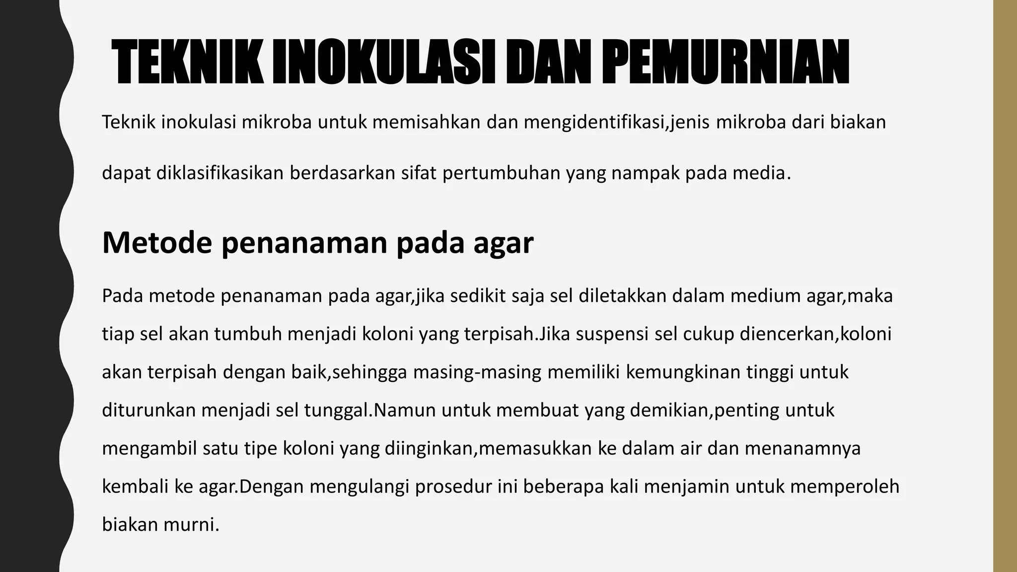 Tekni Inokulasi Mikroba Dan Media Pertumbuhan Mikroba kelompok 6 (1B) | PDF