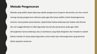 Tekni Inokulasi Mikroba Dan Media Pertumbuhan Mikroba kelompok 6 (1B) | PDF