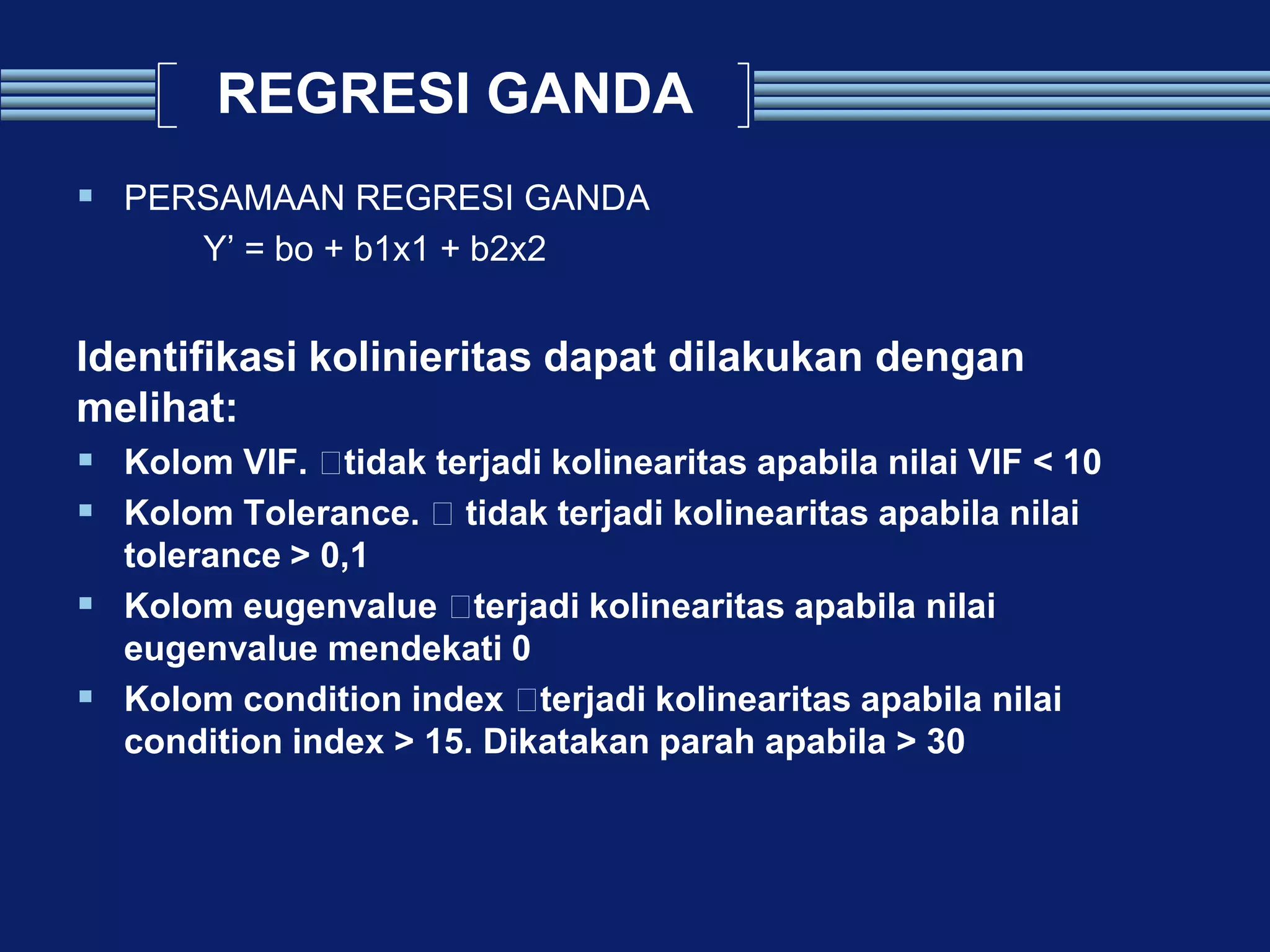 Teknik analisis korelasi regresi | PPTX