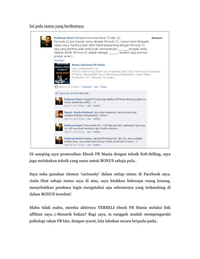 Teknik rahsia facebook | PDF