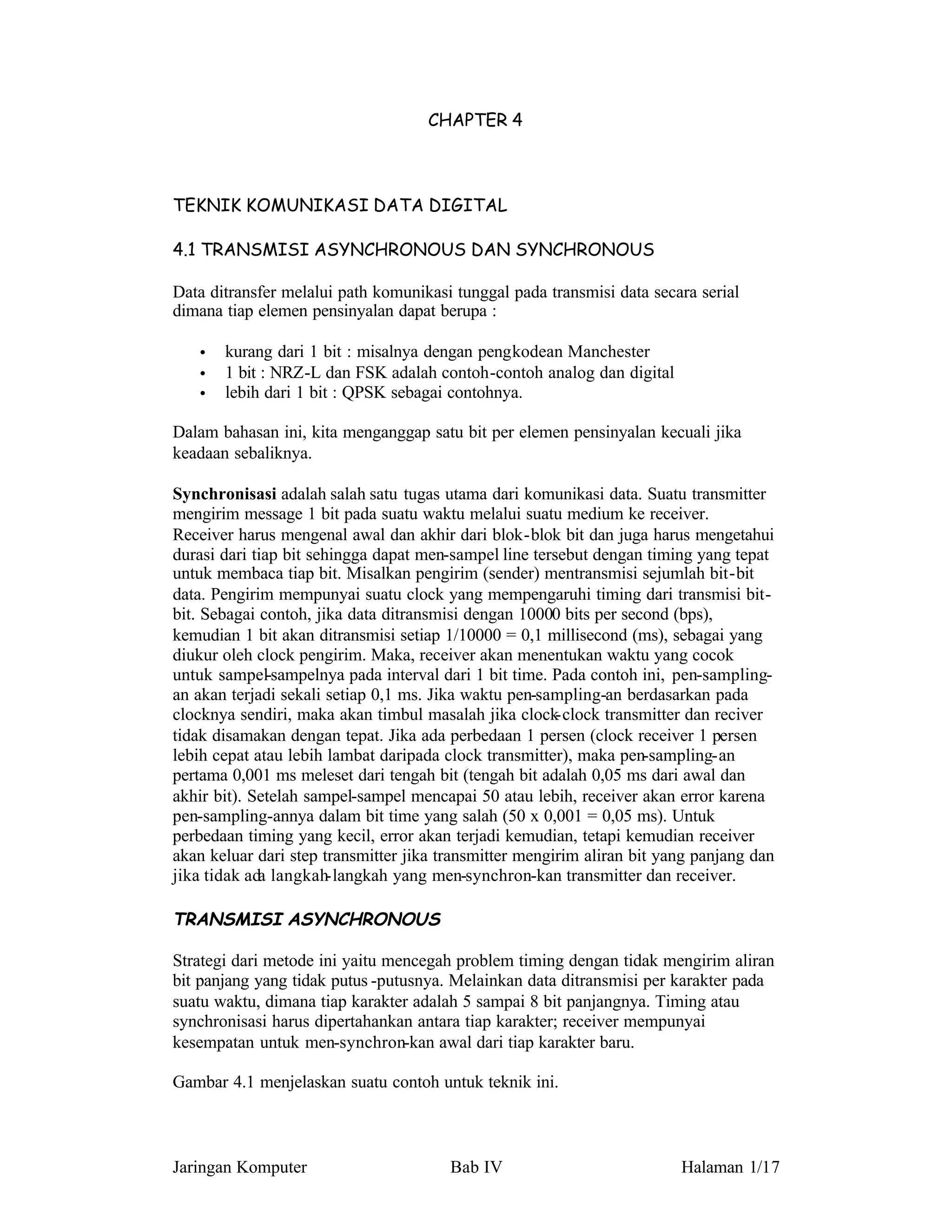 Teknik Komunikasi Data Digital | PDF