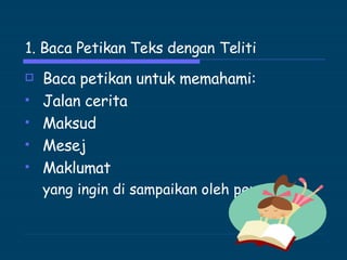 Teknik Menjawab Soalan Pemahaman | PPT