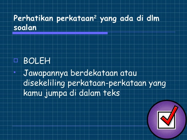 Teknik Menjawab Soalan Pemahaman