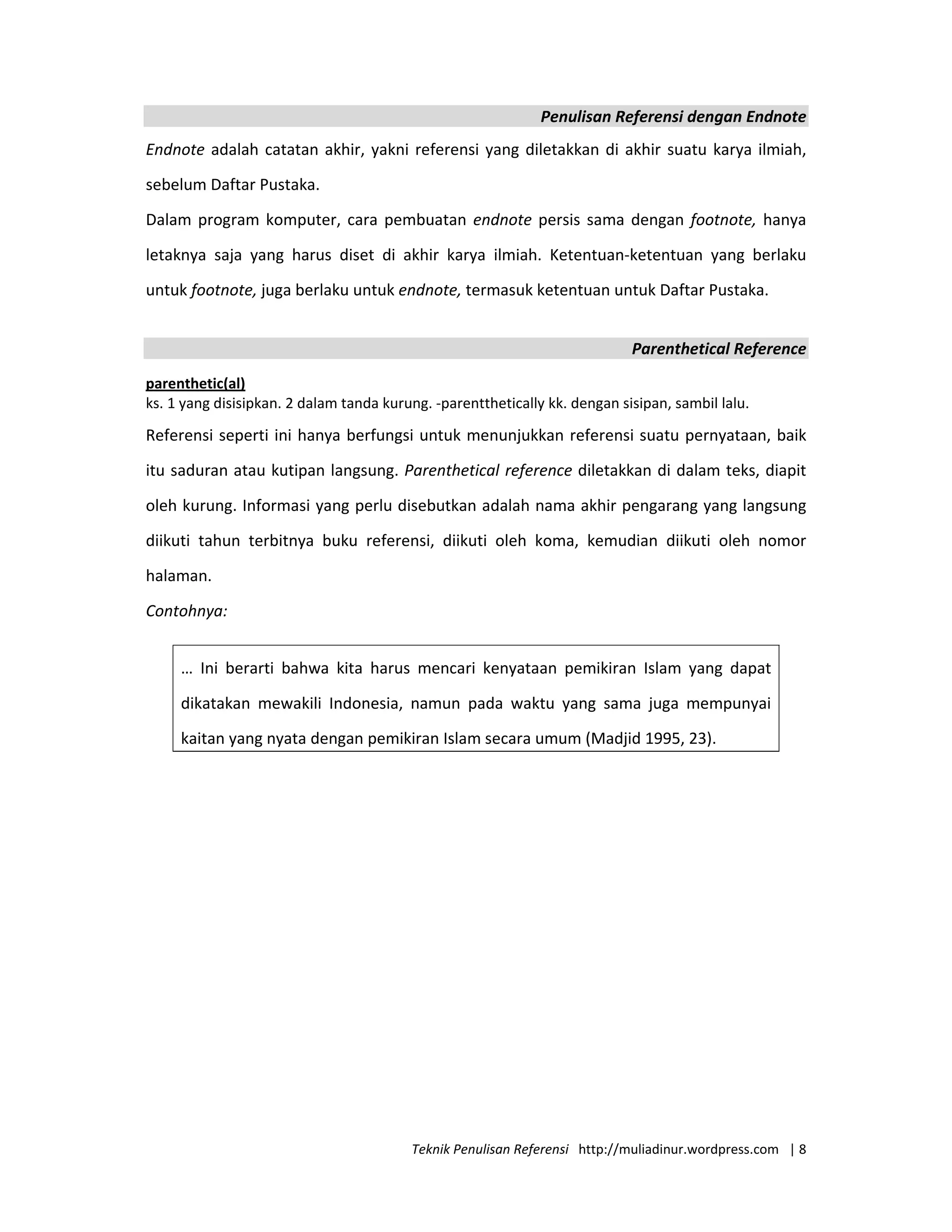 Teknik penulisan-referensi | PDF