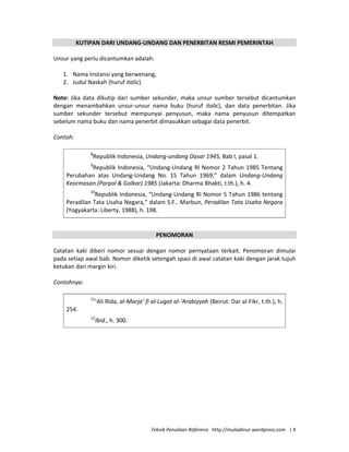 Teknik penulisan-referensi | PDF