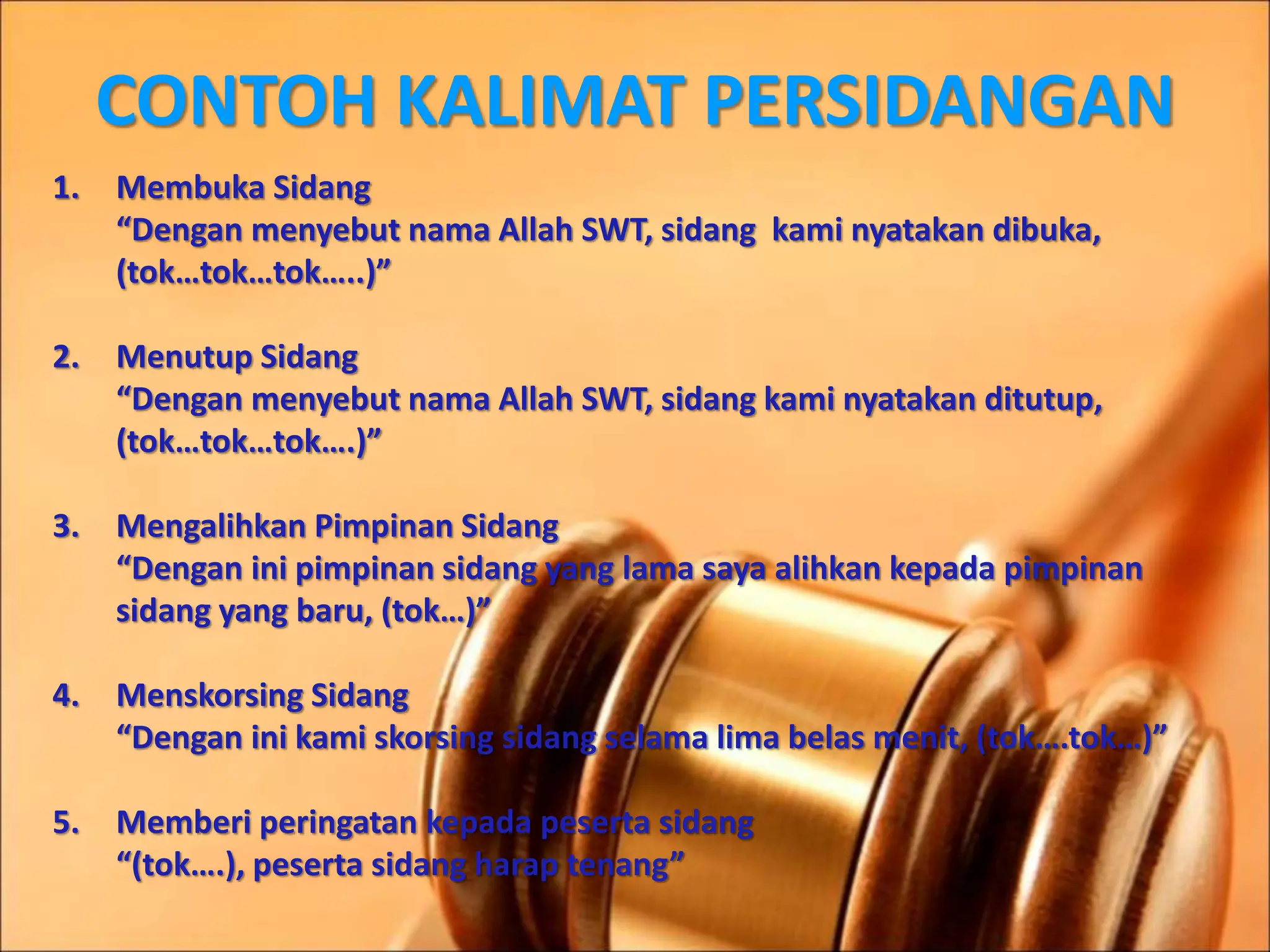 Tata Cara Persidangan di Organisasi : Petunjuk Teknis Pelaksanaan ...