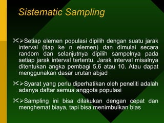 Teknk Sampling | PPT
