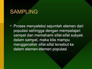 Teknk Sampling | PPT