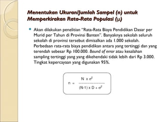 Teknik sampling | PPT