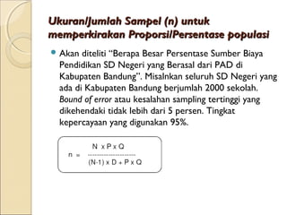Teknik sampling | PPT
