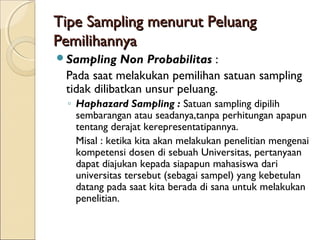 Teknik sampling | PPT