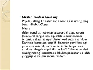 Teknik sampling | PPT