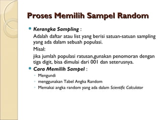 Teknik sampling | PPT