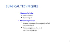 Teknik Adhesiolysis pada kasus intraabdominal adhesion.pptx