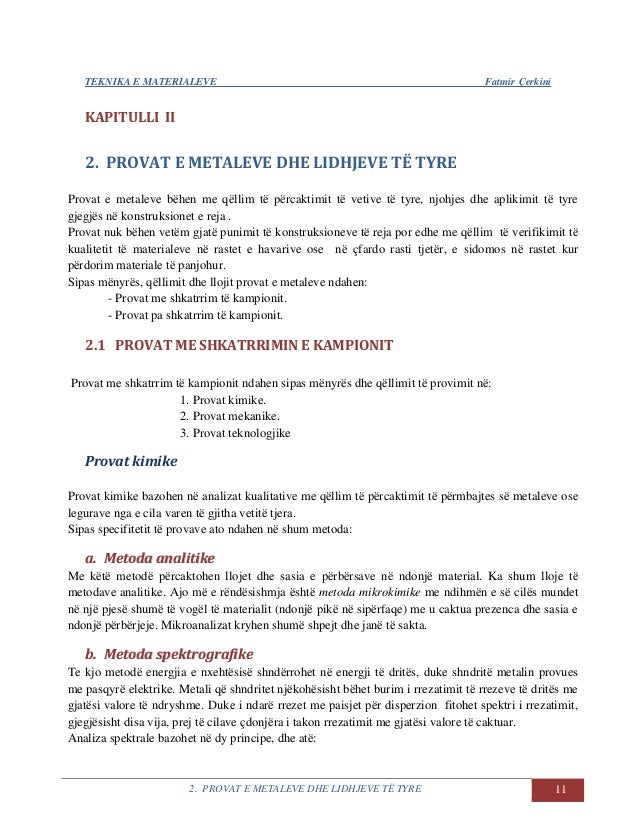 TEKNIKA E MATERIALEVE | PDF