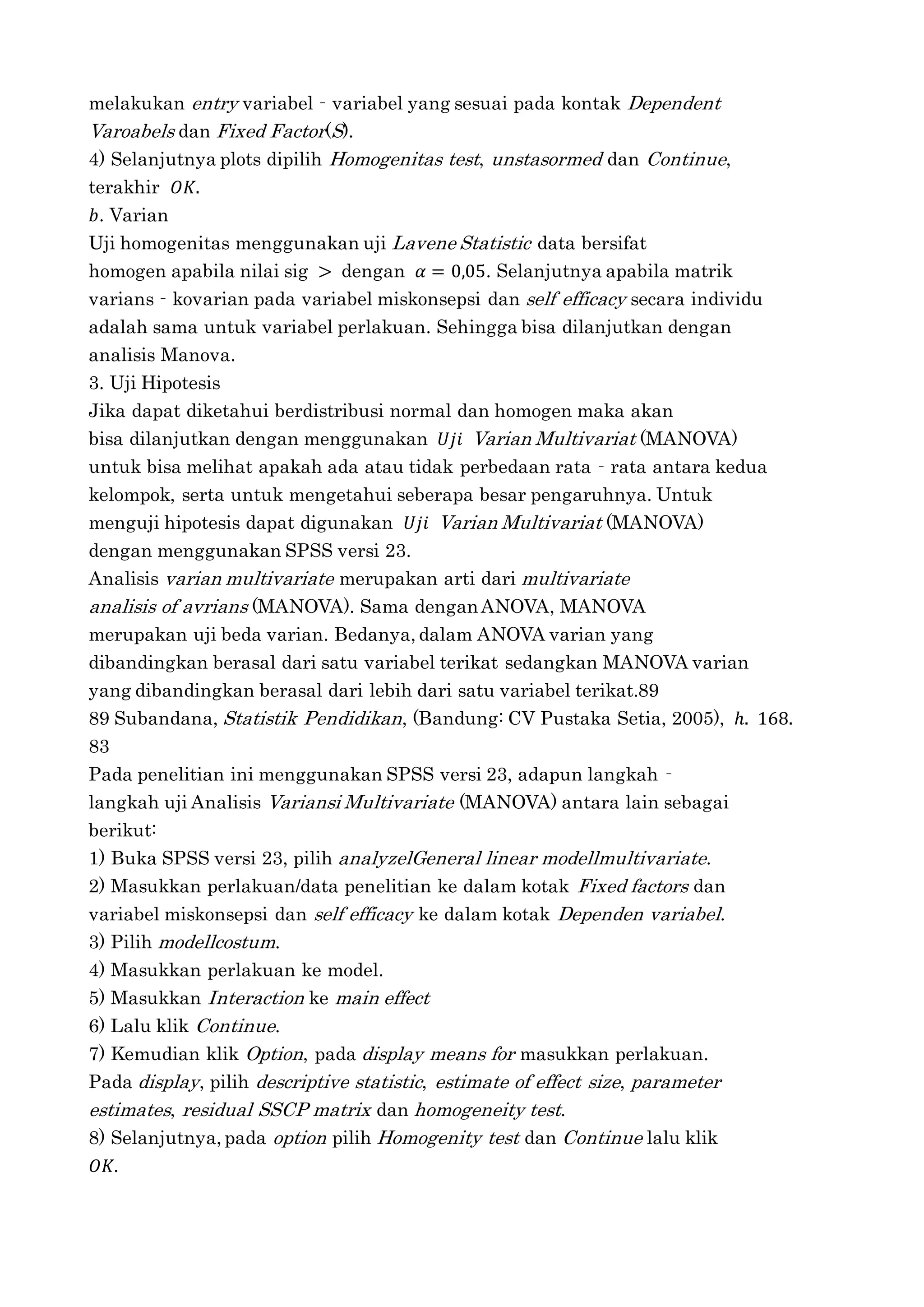 Teknik analisis dataa | DOCX