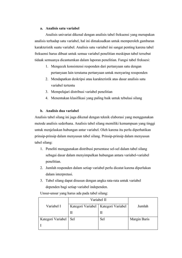 Teknik analisis data kuantitatif dan kualitatif | DOCX