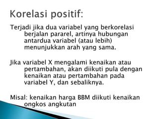 Teknik analisis korelasional | PPTX