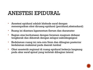 Teknik Anestesi Regional pada manusia.pptx