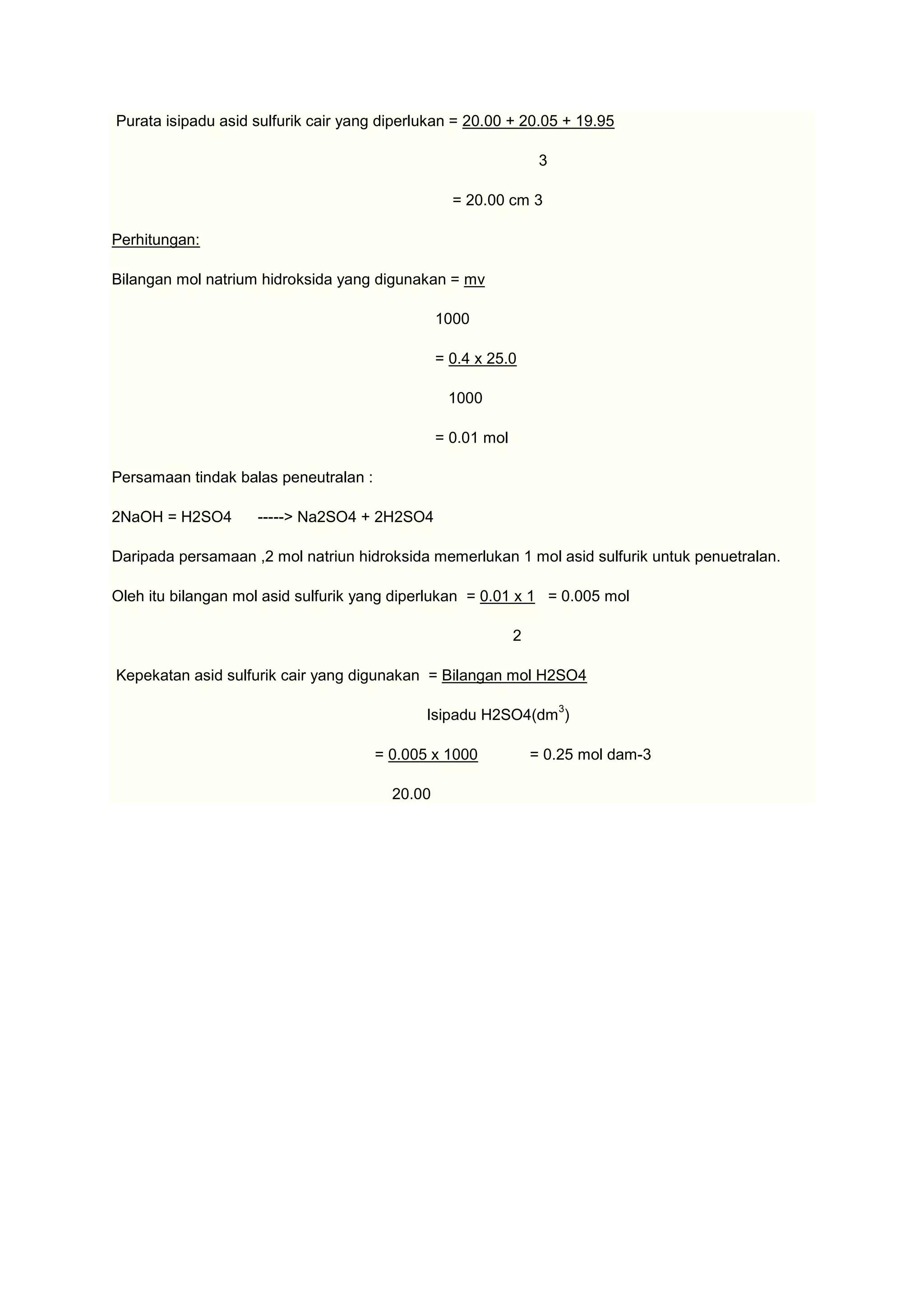 Teknik asas kimia | DOCX