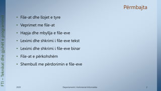 Teknikat dhe Gjuhët e Programimit_l10.pptx