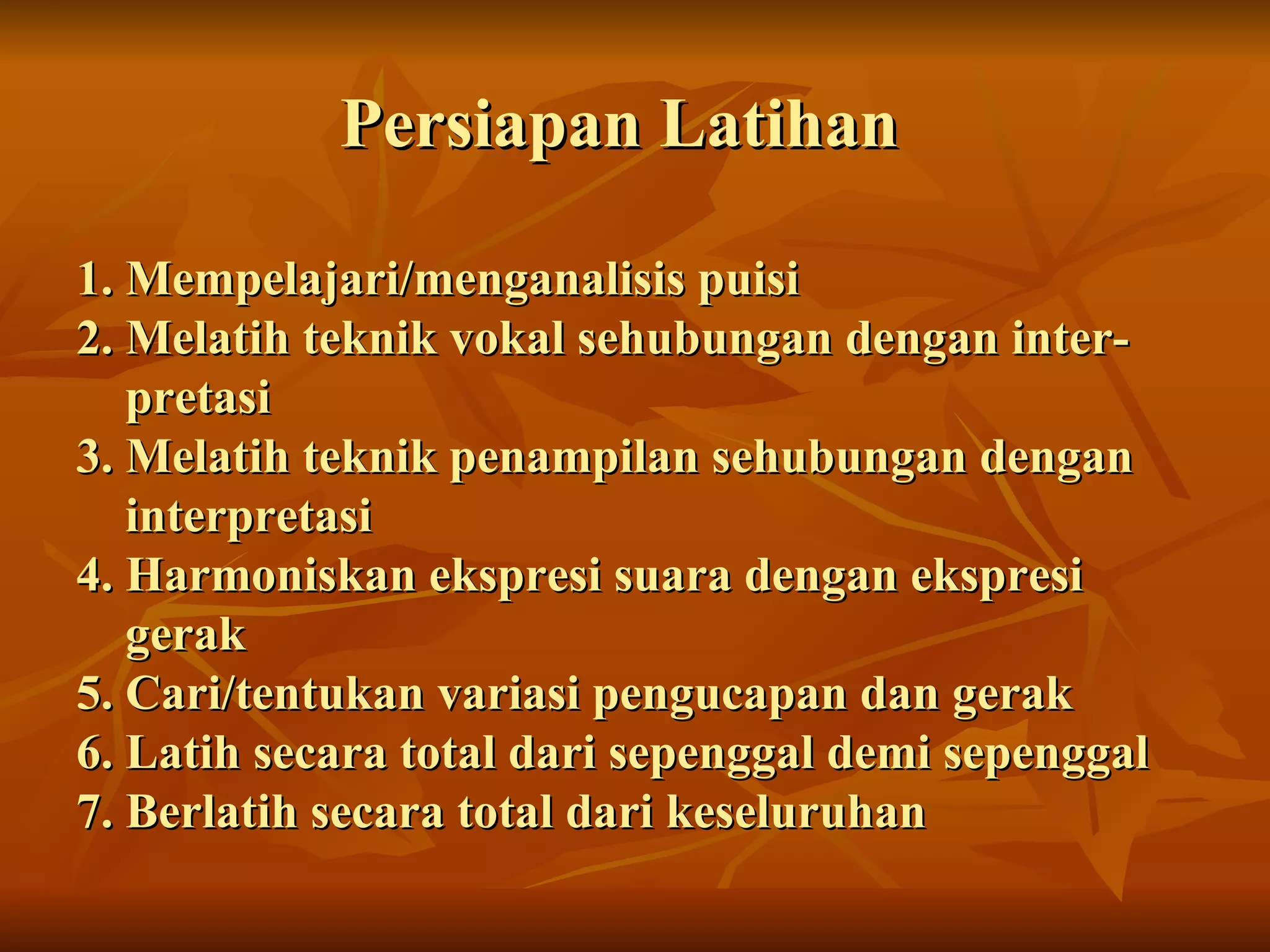 Teknik membaca puisi | PPT