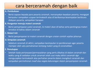 Teknik berceramah | PPTX