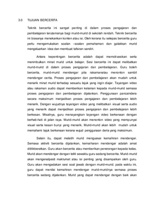 Teknik bercerita | DOCX