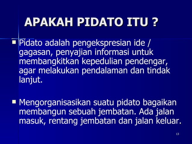 Teknik Berpidato | PPT