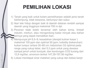 TEKNIK BUDIDAYA LELE di kolam bulat terpal.pptx