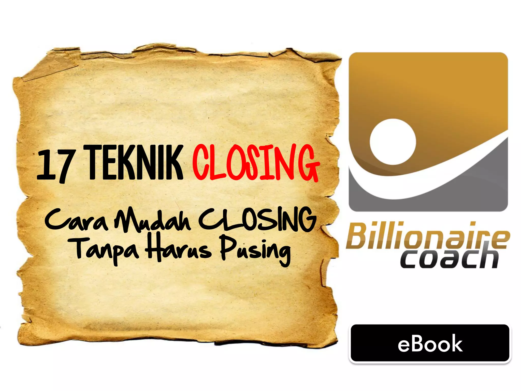 TEKNIK CLOSING | PDF