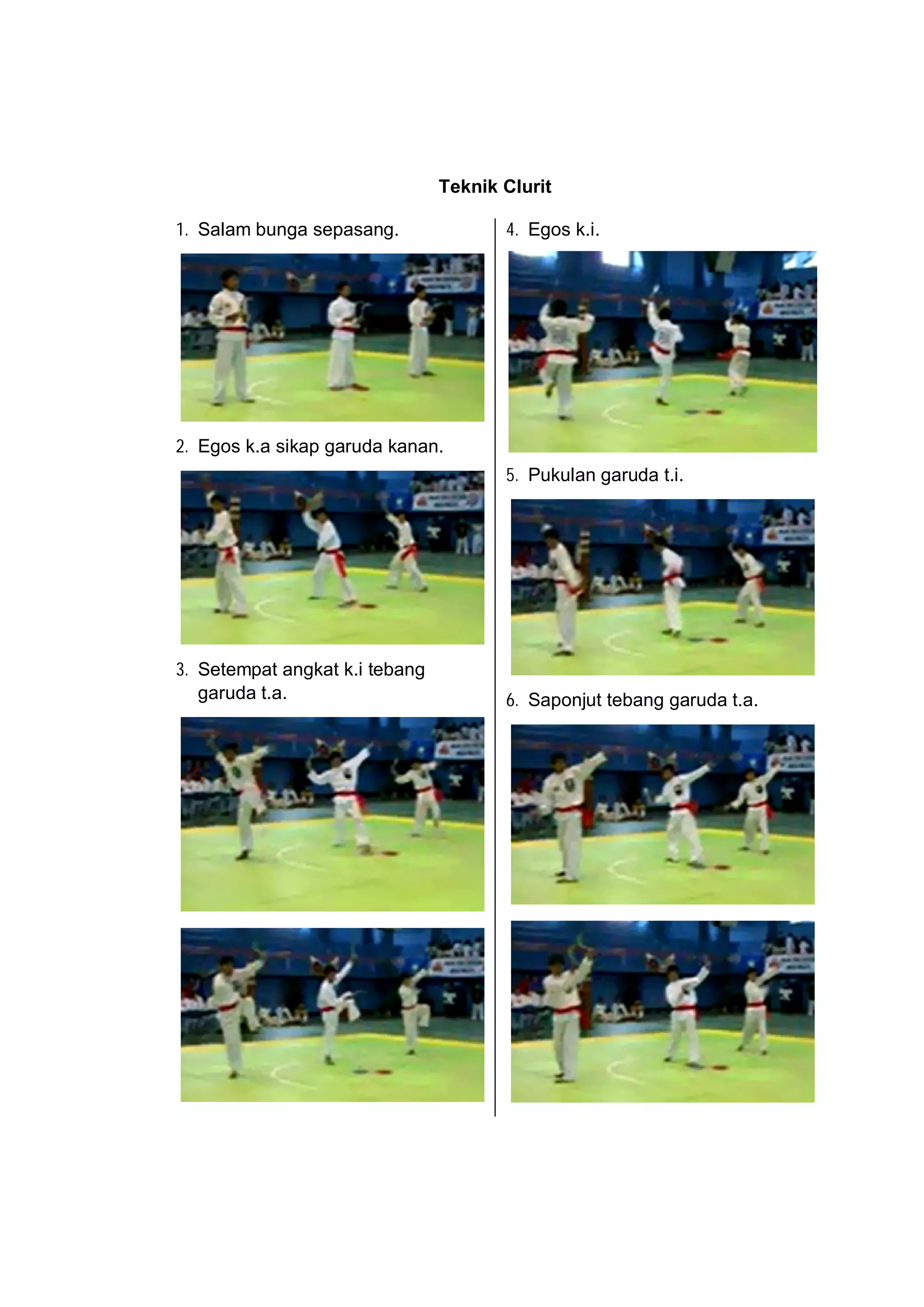 Teknik "Perisai Diri" : Teknik Clurit | PDF