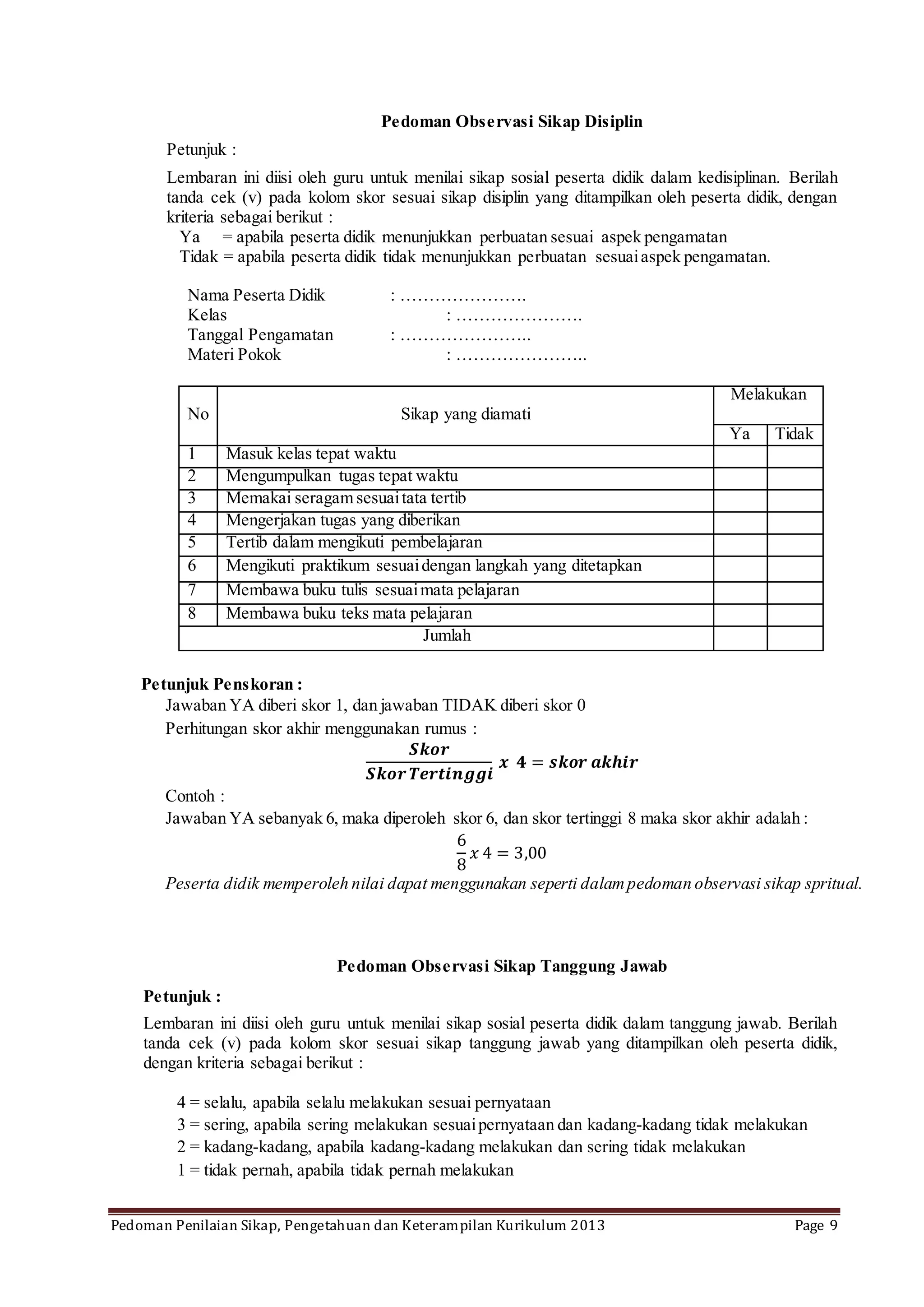 Teknik dan bentuk_instrumen_penilaian_sikap | DOCX