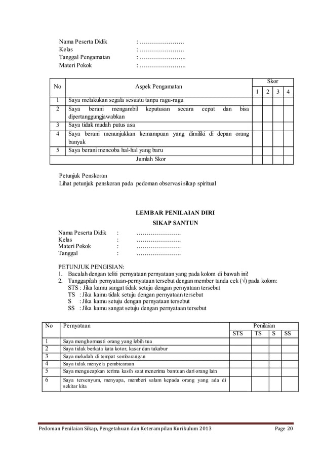 Teknik dan bentuk_instrumen_penilaian_sikap | DOCX