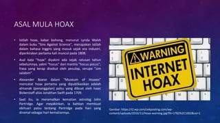 Teknik dan Metode Mengidentifikasi Berita Hoax | PPTX