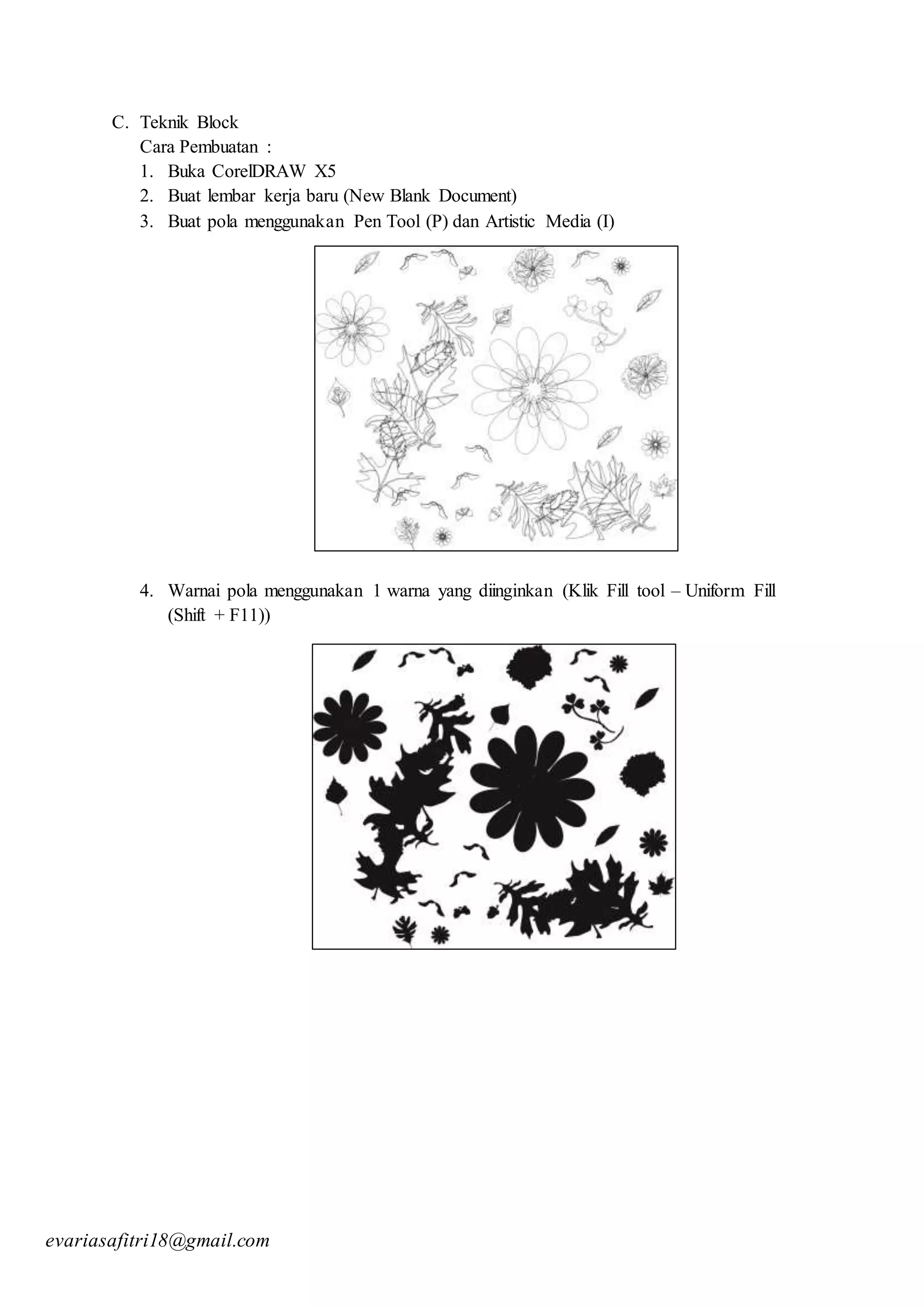 Teknik dasar gambar bentuk | DOCX