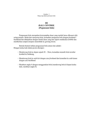 Teknik Kemahiran Asas Hoki | PDF