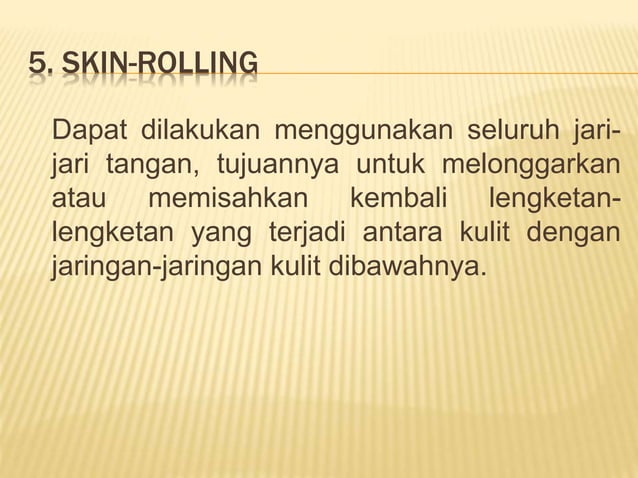 Teknik Dasar Massage Ppt