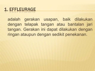 Teknik Dasar Massage | PPTX