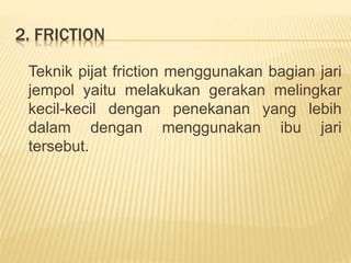 Teknik Dasar Massage | PPTX